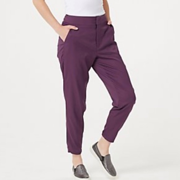 zuda | Pants & Jumpsuits | Tech Ankle Pants Purple Jogger Large Zuda ...